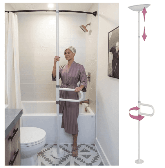HEALTHCRAFT UPole W/ Pivot Bar, 7-10'H, 300Lbs Capacity | Open Box ...