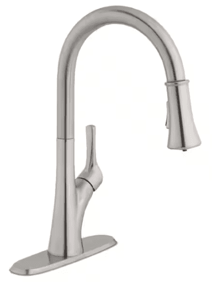 Glacier Bay Single Handle Pull-Down Sprayer Kitchen Faucet w/LED in ...