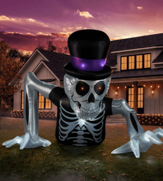 MEMBER'S MARK Pre-Lit Giant Skeleton Deco. 14 Ft. | Open Box | (See ...