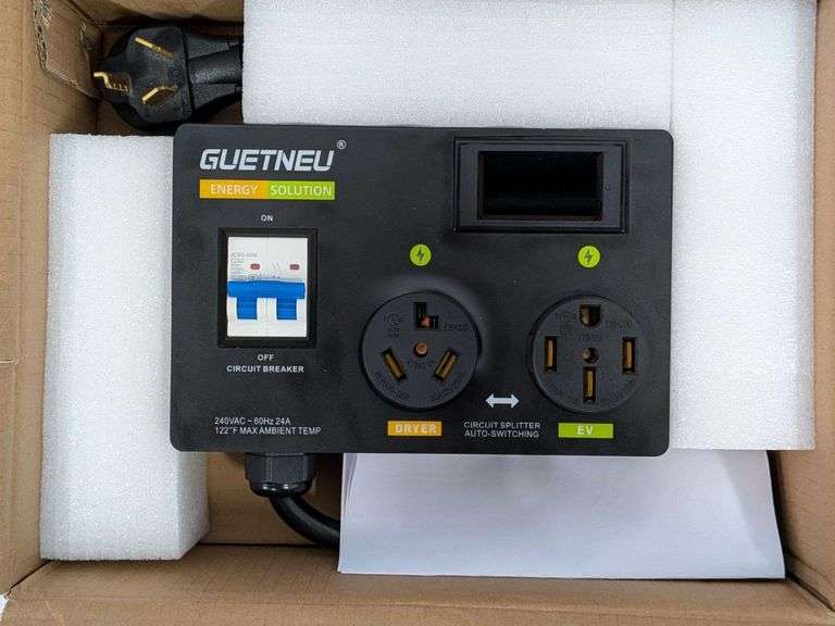 GUETNEU NEMA 14-30 Dryer Splitter w/Breaker - 240V | Open Box - Rio ...