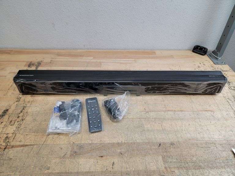 MONSTER, All-In-One 36"L Indoor/Outdoor Sound Bar w/ Remote and Charger ...
