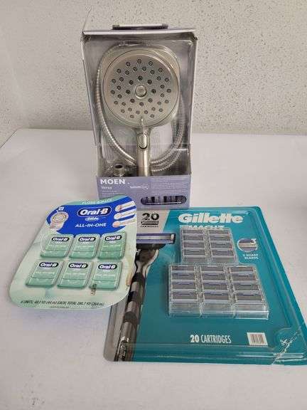 Shower Bundle - MOEN Verso Infiniti Dial Hand Shower, Oral B Glide All ...