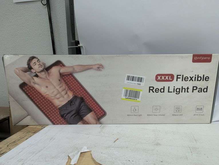ComfyTemp XXXL Flexible Red Light Pad | Open Box | (See Condition Notes ...