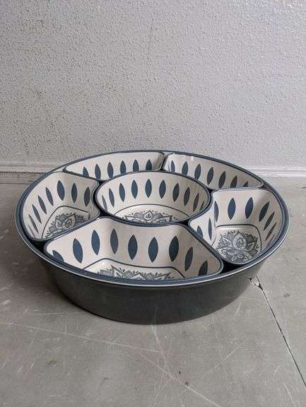 MEMBER'S MARK 8-Piece Lazy Susan Serve Set - Granite | Open Box | (See ...