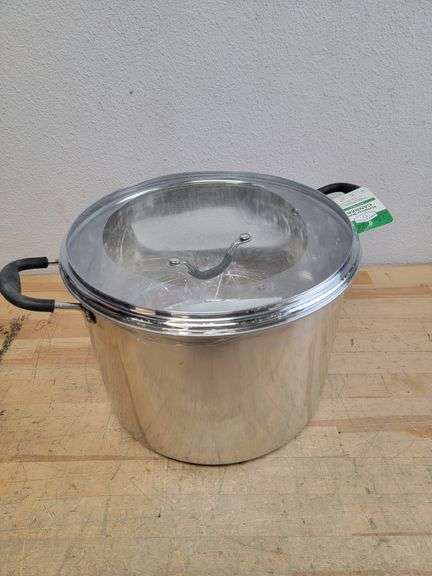 MCSUNLEY, Prep-N-Cook Stainless Steel Water Bath Pot w/ Lid, 21.5QT ...