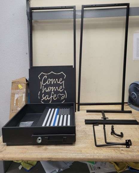 Police Gun Rack With Gun Storage | Open Box | (See Condition Notes ...