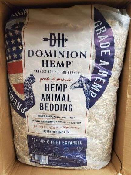 DOMINION HEMP Animal Bedding, 10 Cubic Feet, 285 Liters | Open Box ...