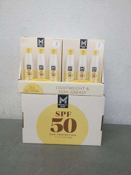 MEMBER'S MARK Sunscreen SPF 50 Spray Can 3 Pcs , 16 Pk. | Like New ...