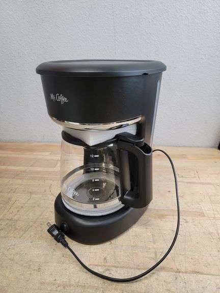 MR. Coffee 12- Cup Easy On/Off Flip Switch Black Coffee Maker | Open ...