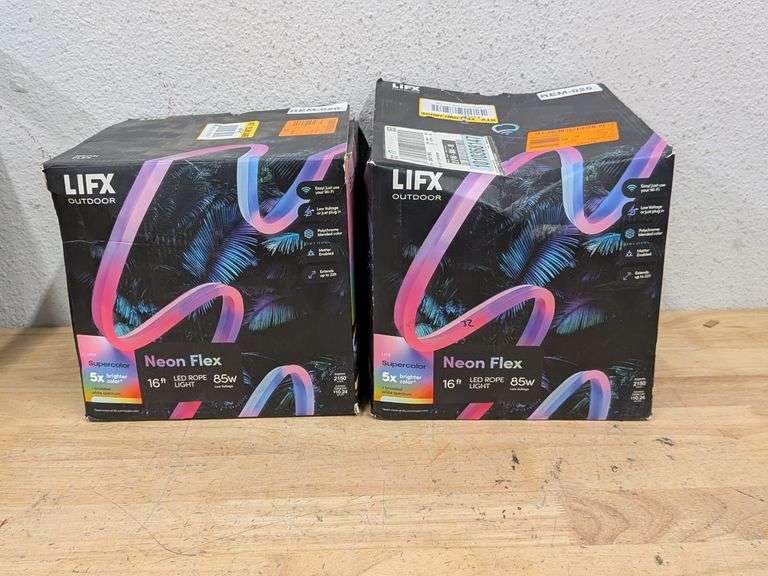 LIFX 16 ft. Smart Multi-Color RGBW Wi-Fi Plug-In Neon Flex Integrated ...
