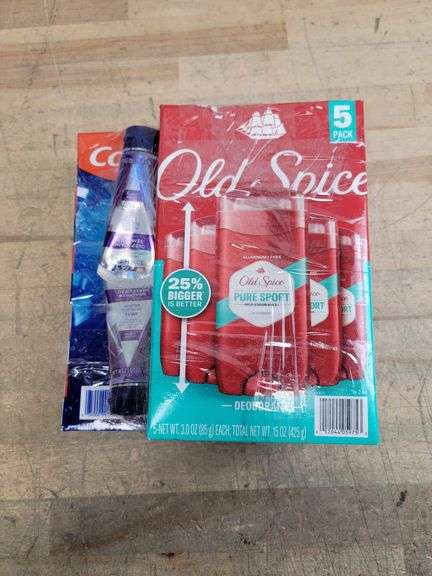 BUNDLE, Old Spice 5pk Deodorant, (2) Crest Stain Remover, Colgate 5pk ...