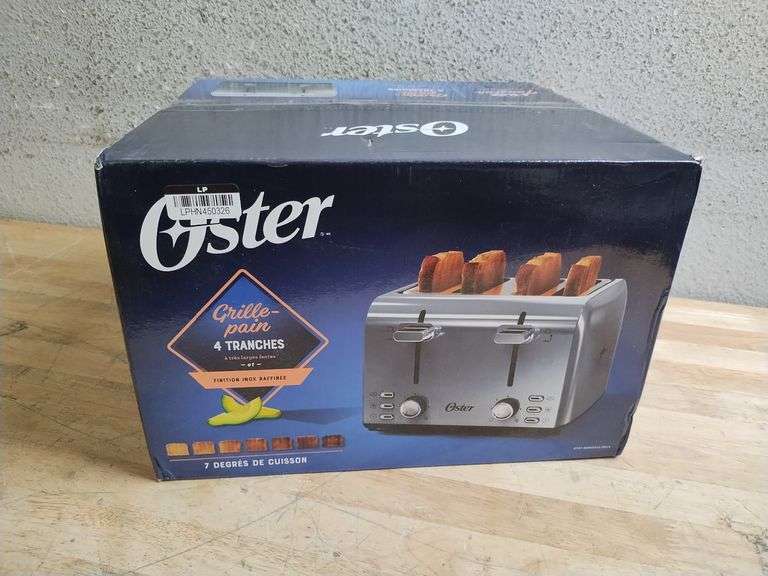 OSTER 4-Slice Metal Toaster | Open Box | (See Condition Notes) - Rio ...
