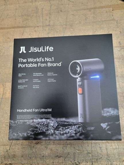 JISULIFE, Portable Handheld Fan w/ Charger and Case, QTY: (1) Box ...