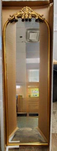 AZALEA PARK Gold Filigree Full Length Easel Mirror 22 x 66" | Open Box ...