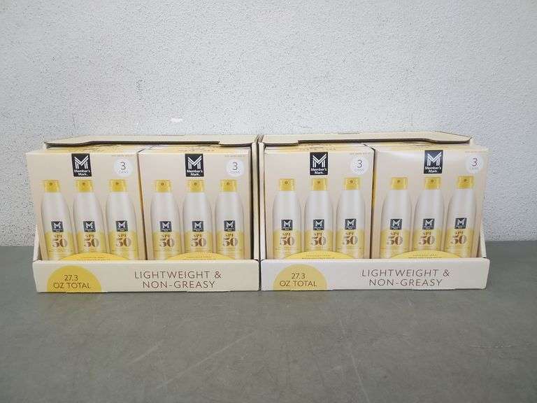 MEMBER'S MARK 50 SPF Sunscreen Spray Can 3 Pcs, 16 Pk. | Like New - Rio ...