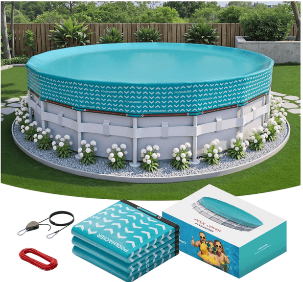 POOLHACKER 【2025 Upgrade】 21 ft Winter Pool Cover | Open Box - Rio ...