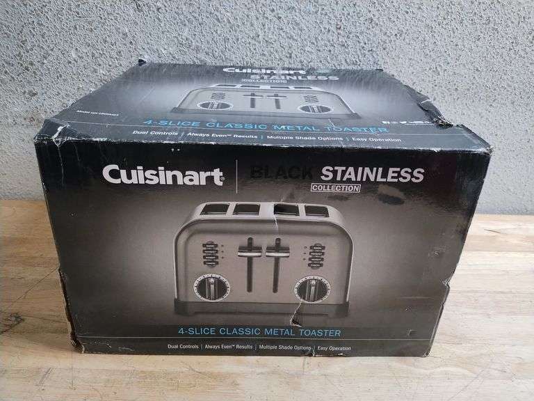 CUISINART Classic Metal Toaster, 4-Slice | Open Box | (See Condition ...