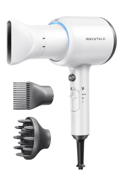 Wavytalk - Blown Away Ionic Hair Dryer for Curly Hair, 1875W - White ...