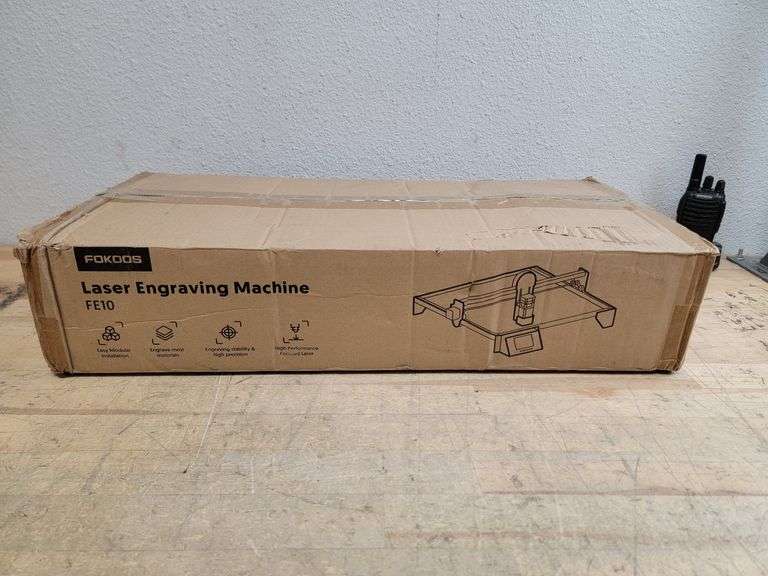 FOKOOS, Laser Engraving Machine 23"W Set Up Kit, Black | Open Box ...