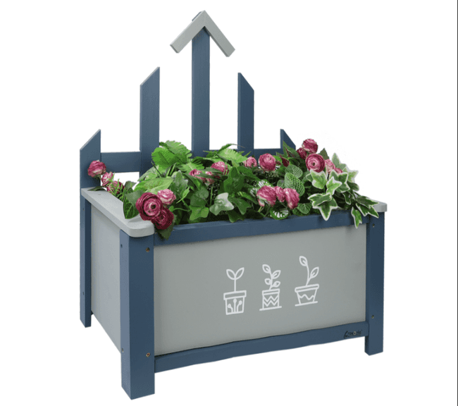 GROWORKS Raised Garden Bed W/ Palisade, 24"L x 15.7"W x 30"H | Open Box ...