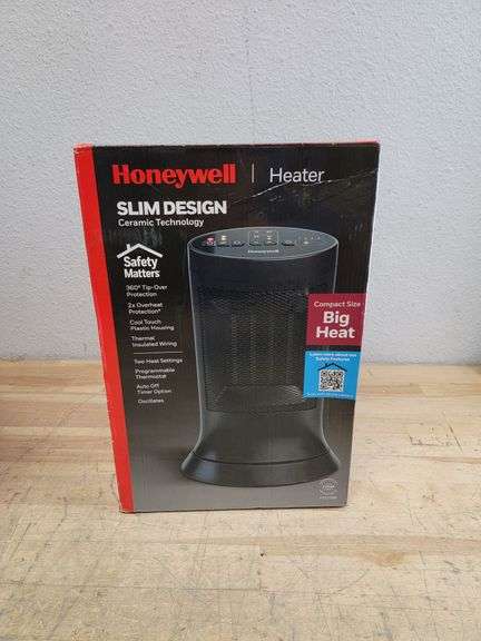 HONEYWELL - Slim Design Ceramic Technology Heater 12" Fan, Black | Open ...