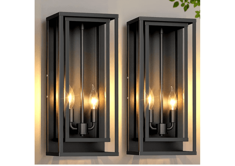 VerRon 2-Pack Large Outdoor Wall Lantern, 18in | Like New - Rio Grande ...