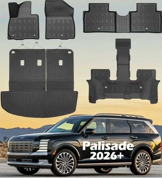 SHARGGE Floor Mats for SUV 2026 Palisade 7-Seater Fuel Full Set ...