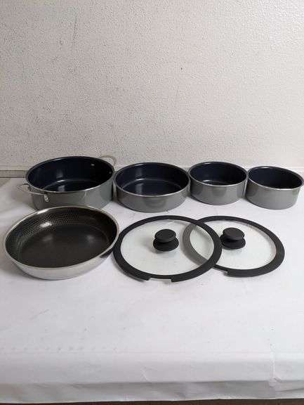 DUXANO 12PC Long-Lasting Stainless Steel Ceramic Cookware Set | Open ...