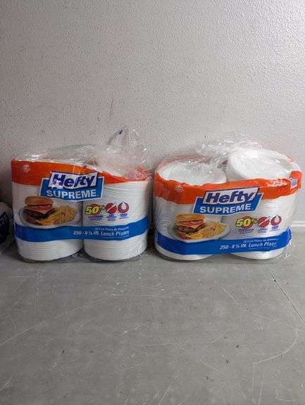 HEFTY SUPREME Lunch Foam Plates 500CT | Open Box - Rio Grande Trade