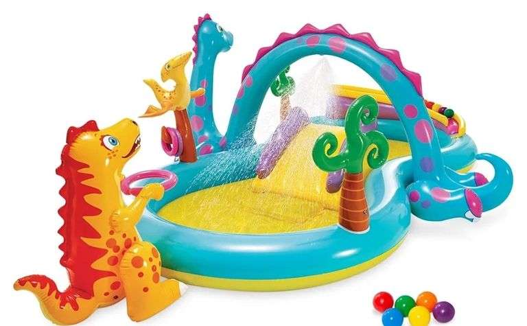 INTEX Dinoland Play Center Kiddle 11 x 7.5 x 44" | Open Box | (See ...