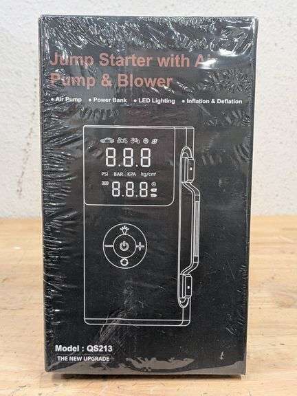 5-in-1 Jump Starter w/Air Pump, Power Bank, & Blower, Model QS213 ...