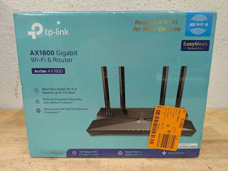 TP-Link AX1800 Gigabit WiFi 6 Router | Like New | (See Condition Notes ...