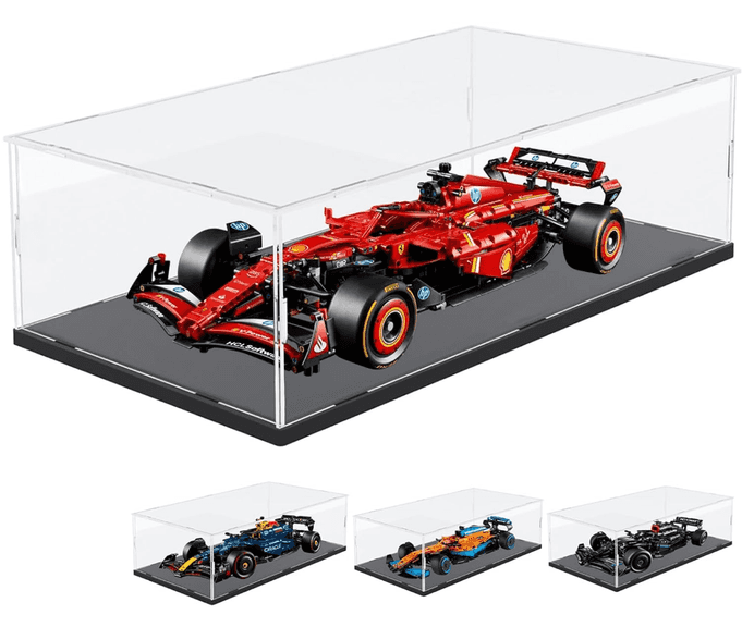 ELEPURE Thickened Clear Acrylic Display Case for Lego F1 Cars (RL ...