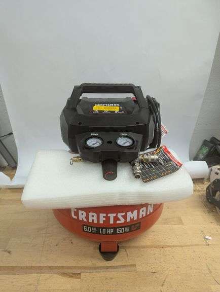 Craftman 6.0Gal 1HP 150Max Psi Air Compressor | Open Box | (See ...