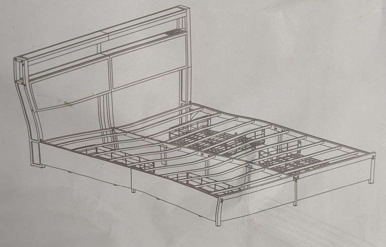 MODEL C335 Coaster Granada Upholstered Queen Panel Bed | Open Box ...