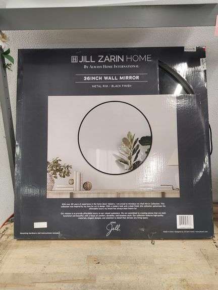 JILL ZARIN HOME Round Wall Mirror, 36" (RL) | Open Box - Rio Grande Trade
