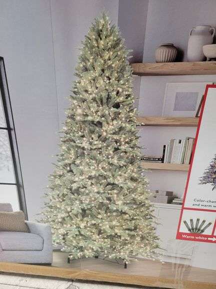 MEMBERS MARK 9ft. Pre-Lit Downswept Fraser Fir Christmas Tree | Open ...