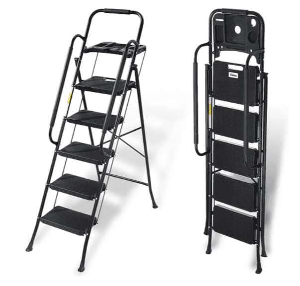 VALEO 5 Step Ladder w/ handrails 500 Lbs. Cap. | Open Box | (See ...