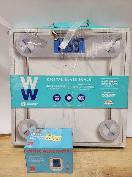 WEIGHT WATCHERS Digital LCD Display Glass Scale, up to 400lbs & UP&UP ...