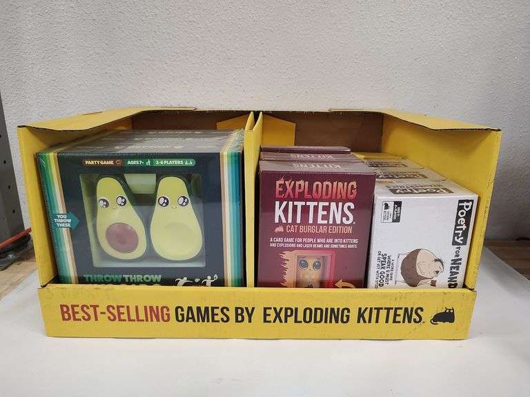 EXPLODING KITTENS Grab & Game Variety Pack: Throw Throw Avocado ...
