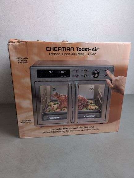 CHEFMAN - Toast-Air French Door Air Fryer Toaster Oven, Stainless Steel ...