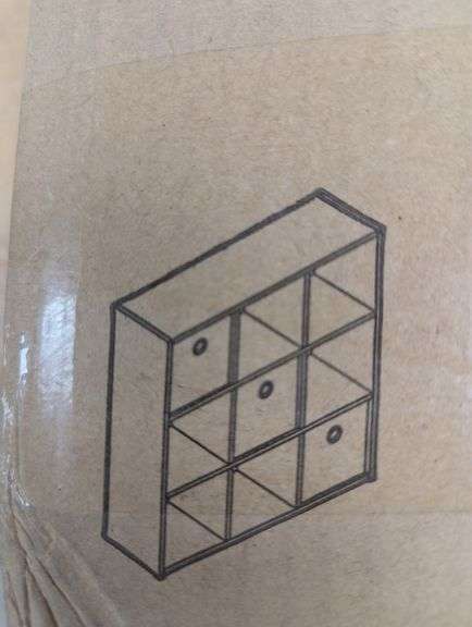 9 Cube Organizer With Bin Drawers | Open Box | (See Condition Notes ...