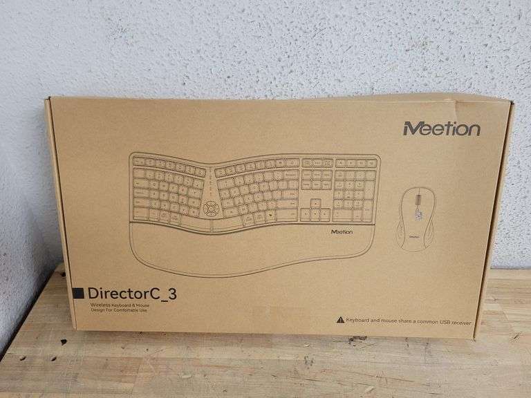 MEETION Battery-Powered Wireless Keyboard & Mouse (RL) | Open Box ...