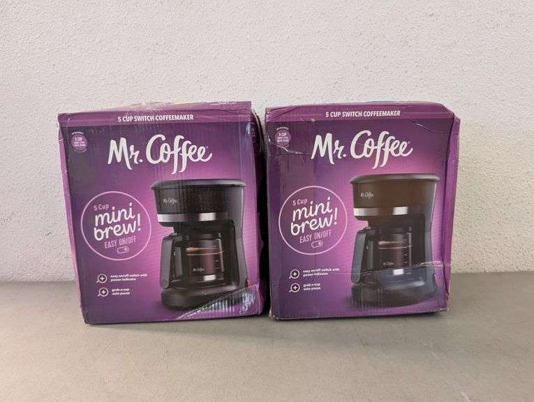 MR. COFFEE 5 Cup Switch Coffee Maker Set (2) | Open Box | (See ...