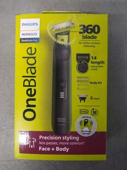 PHILIPS Norelco OneBlade Pro 360 Electric Trimmer/Shaver | Open Box ...