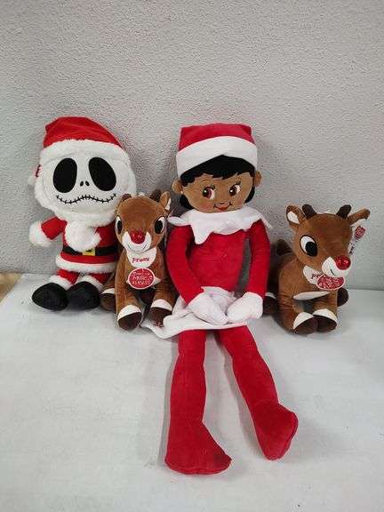 Plushie Bundle: Elf on the Shelf Plush, Rudolph Plushies, 2ct ...
