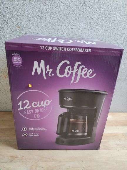MR COFFEE 12-Cup Easy On/Off Coffee Maker | Open Box | (See Condition ...
