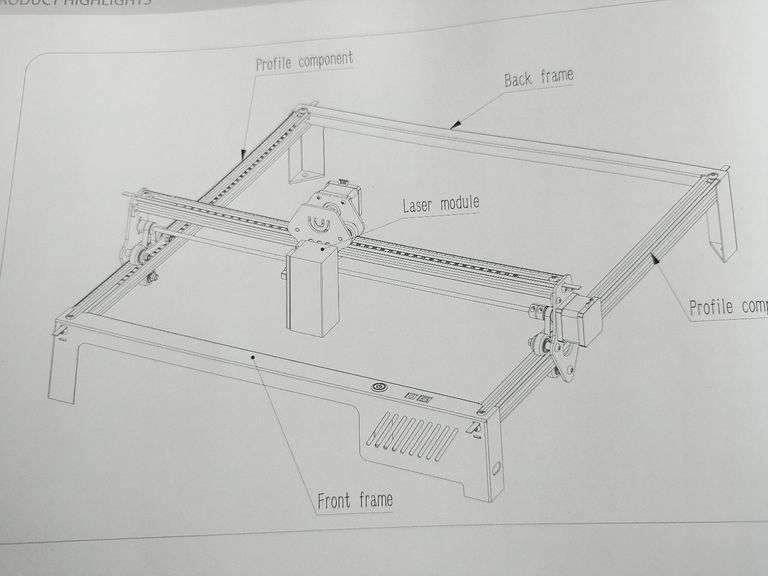 High Performance Blue Laser Engraving Machine, 10W | Open Box | (See ...