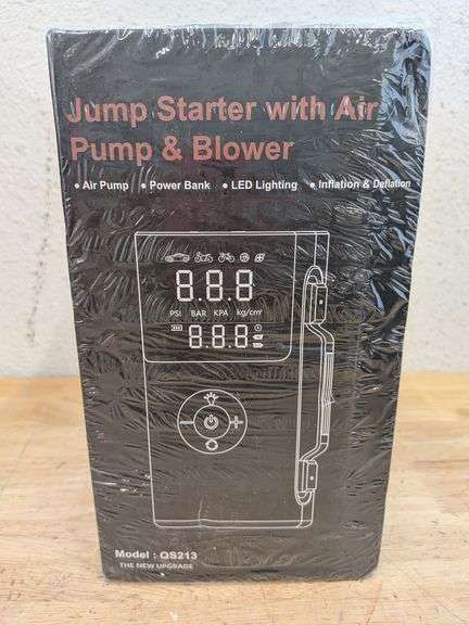 5-in-1 Jump Starter w/Air Pump, Power Bank, & Blower, Model QS213 ...