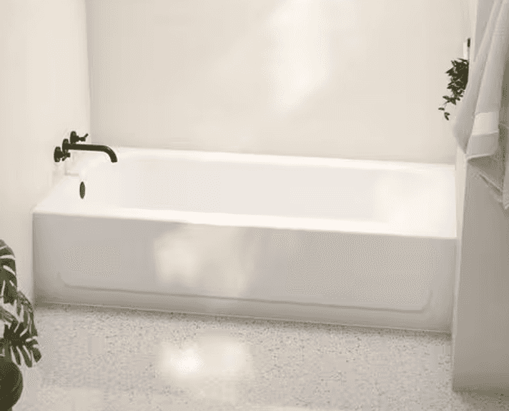 Bootz Industries Aloha 60 in. x 30 in. Alcove Soaking Bathtub with Left ...